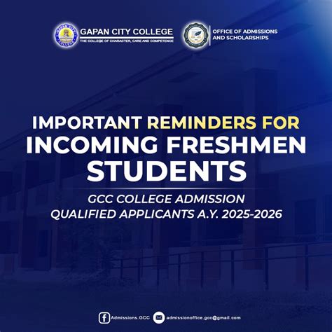 Gcc 𝐀𝐓𝐓𝐄𝐍𝐓𝐈𝐎𝐍 𝐈𝐍𝐂𝐎𝐌𝐈𝐍𝐆 𝐅𝐑𝐄𝐒𝐇𝐌𝐄𝐍 𝐒𝐓𝐔𝐃𝐄𝐍𝐓𝐒 If Your Name Is Included On The List Of Qualified