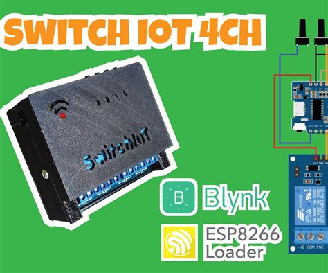 Make Blynk Switch Iot 4ch Only Use Smartphone Esp8266 Loader 15