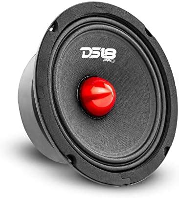 Amazon.com: DS18 2X PRO-GM8.4B Loudspeaker - 8", Midrange, Red Aluminum Bullet, 580W Max, 4 Ohms ...