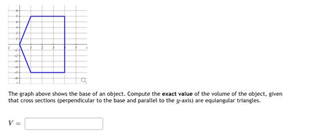 solved the graph above shows the base of an object