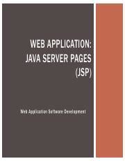 Introduction To JavaServer Pages JSP For Web Application Course Hero