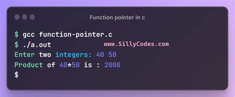 Function Pointers In C With Example Programs Sillycodes