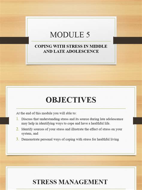 Module 5 Perdev Pdf Stress Biology Clinical Medicine