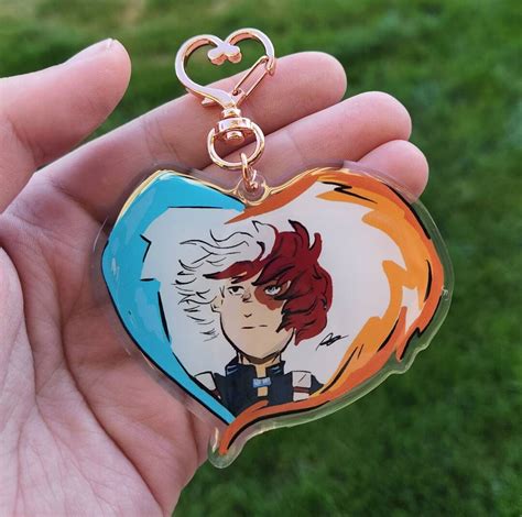 Todoroki Keychain Etsy