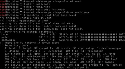 Arch Linux LVM On Top Of LUKS Style Sudden Kernel Panic