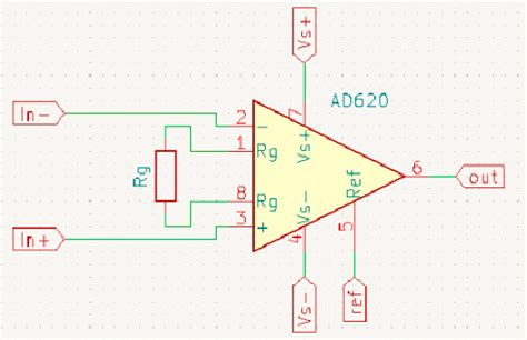 circuit diagram for instrument amplifier model ad620 download
