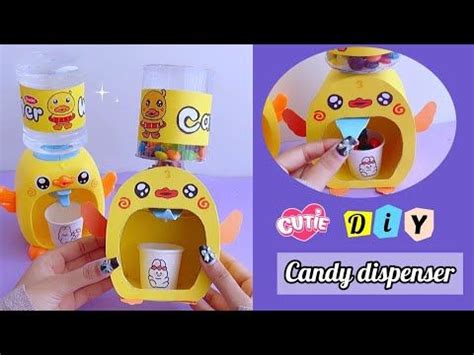 Diy Mini Candy Dispenser Little Yellow Duck Handmade Candy Dispenser