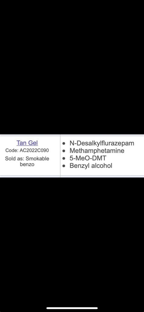 Weird Drug Containing 5 Meo Dmt R5meodmt