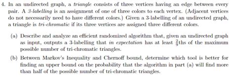 4 in an undirected graph a triangle consists of