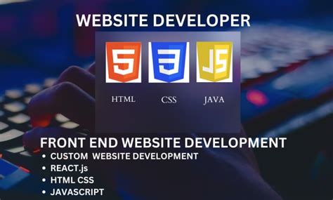 Be Your Front End Web Developer Using Html Css Javascript By Aftabtabish Fiverr