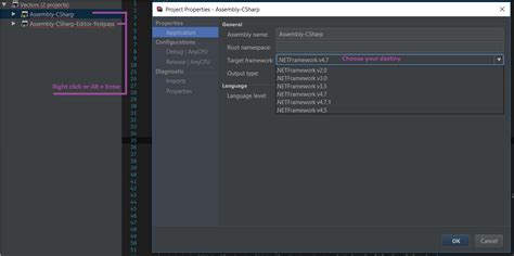 C Jetbrains Rider Targets 45 Framework And No Option To Switch To 4
