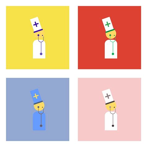 벡터와 플랫 아이콘 디자인 컬렉션 의사 Ai Eps Uidownload