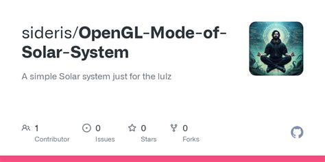 GitHub Sideris OpenGL Mode Of Solar System A Simple Solar System Just For The Lulz