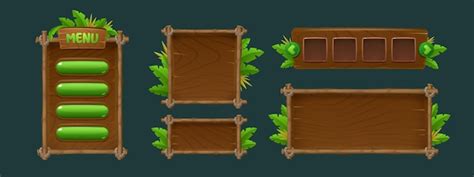Jungle Adventure Game Ui Vectors And Illustrations For Free Download Freepik