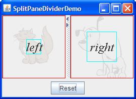How To Use Split Panes The Java Tutorials Creating A GUI With Swing Using Swing Components