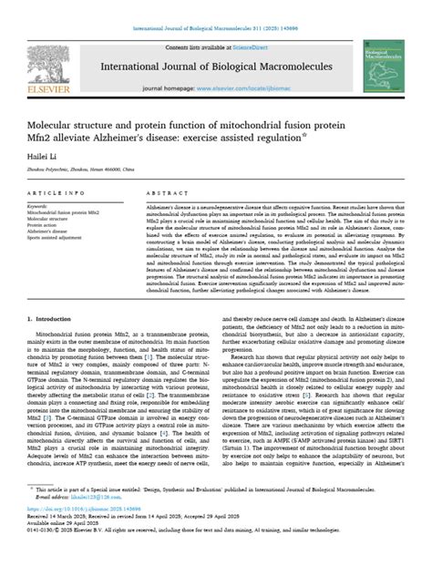 Molecular Structure And Protein Function Of Mitochon 2025