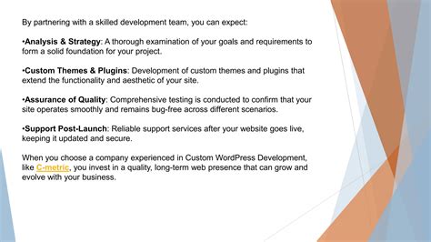 custom wordpress development services pdf