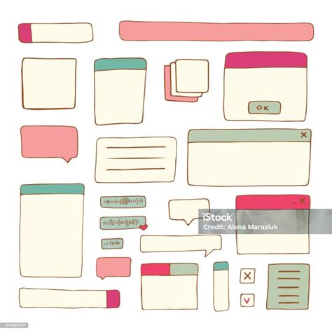 대화 상자가 오래되었습니다 레트로 Pc 요소 사용자 인터페이스 운영 체제 창 트렌디 한 복고풍 스타일의 아이콘 오래 된 컴퓨터