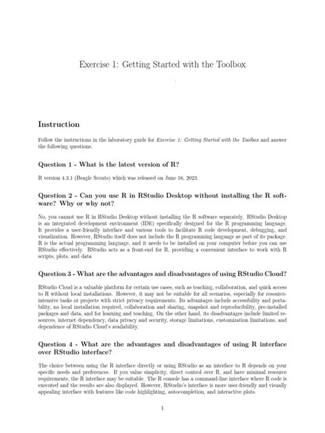 Exercise 1 Getting Started With The Toolbox In R Bio 118 Introduction