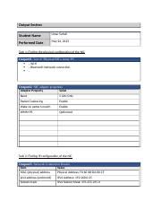 Finding The Physical Configuration Of The NIC List Of NICs And Course Hero
