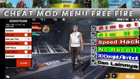 CHEAT MOD MENU FREE FIRE YouTube