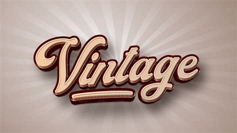 Vintage Text Effect Graphics Motion Array