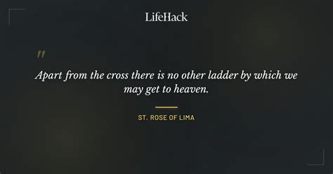Apart From The Cross There Is No Other Ladder By W St Rose Of