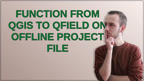 Gis Function From Qgis To Qfield On Offline Project File Youtube