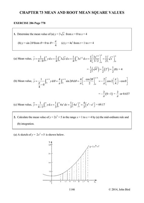 Chapter 73 Mean And Root Mean Square Values