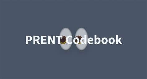 PRENT Codebook A Hugging Face Space By PRENT