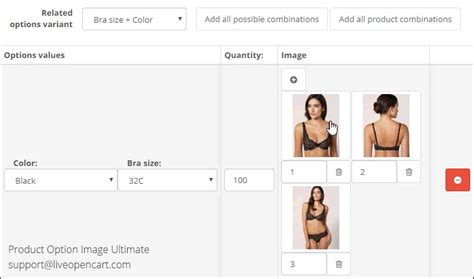 OpenCart Product Option Image Ultimate 3
