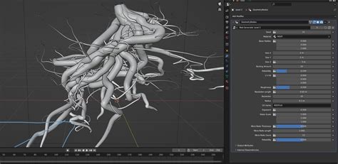 root generator animation ready geometry nodes 3d model animated