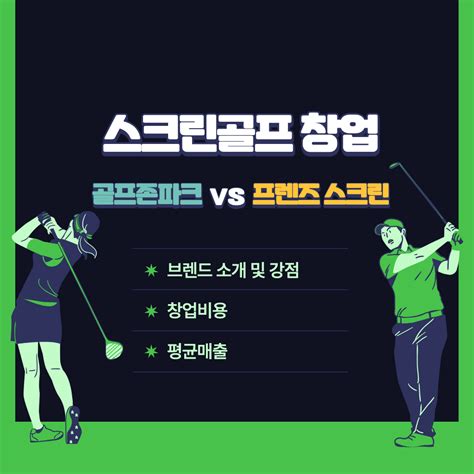 스크린골프 창업 브랜드 비교골프존파크 Vs 프렌즈스크린