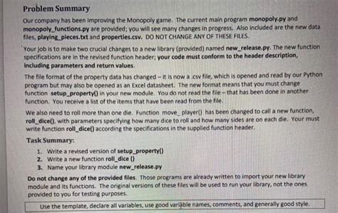 Solved Problem Summary Our Company Has Been Improving The