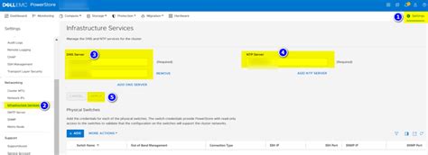 how to integrate dns and ntp with dell powerstore storageareawork