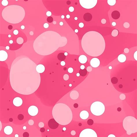 Un Fondo Rosa Con Círculos Y Puntos Blancos Y Rosados Foto Premium