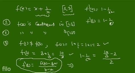 Verify Lagrange S Mean Value Theorem For The Function F X X X On The I