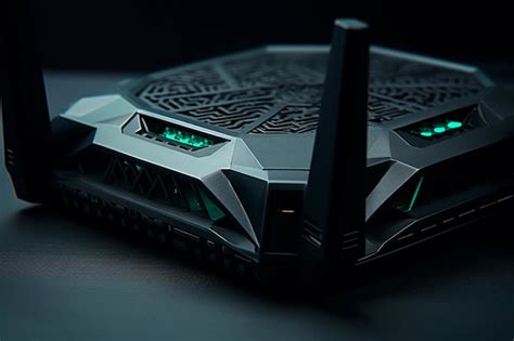 Premium Ai Image Modern Highspeed Desktop Wifi Router For Secure Home