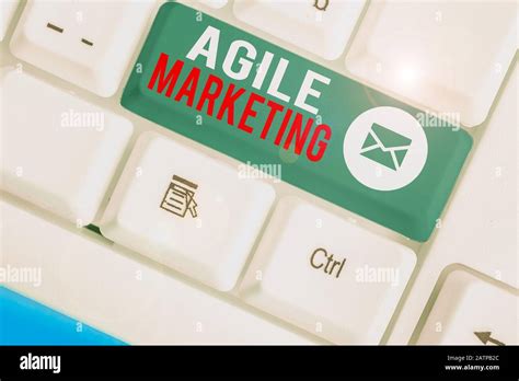 Text Sign Showing Agile Marketing Business Photo Showcasing Focusing
