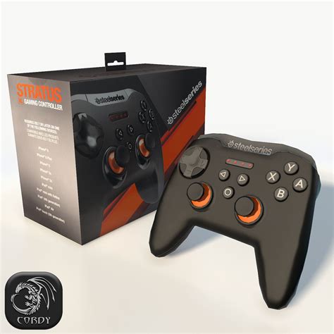 Steelseries Gamepad Stratus Xl 3d Model 12 3ds Blend Dae Fbx Max Obj Unknown Free3d