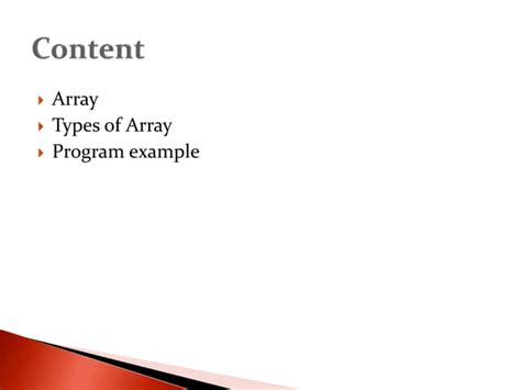 array in c programing ppt