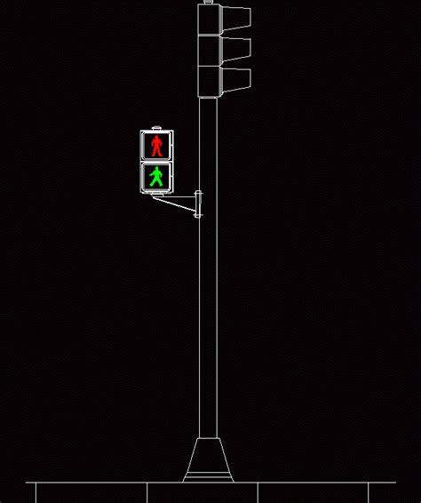 Semaphore File 2d Dwg Block For Autocad • Designs Cad