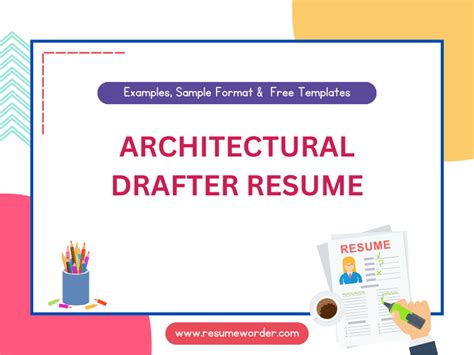 Architectural Drafter Resume Examples Sample Templates Tips