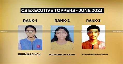 Icsi Declares Cs Executive June 2023 Exam Results Check Here