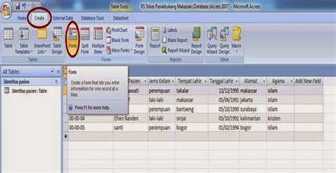 cara membuat tabel form query dan report di ms access cara membuat
