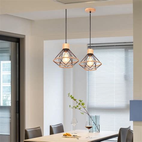 Hanglamp Industriële E27 Kroonluchter Vintage Kooi Voor Woonkamer