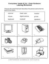 Image result for free download computer worksheet for class 4 input and output devices | 1st ...