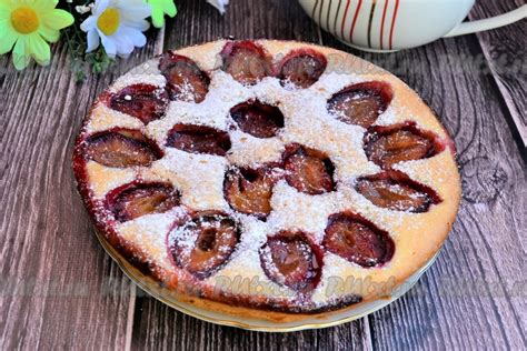 Пирог со сливами на сливочном масле 10 фото в рецепте