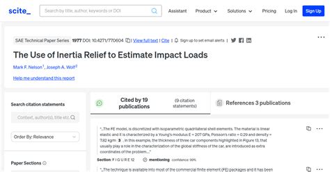 The Use Of Inertia Relief To Estimate Impact Loads