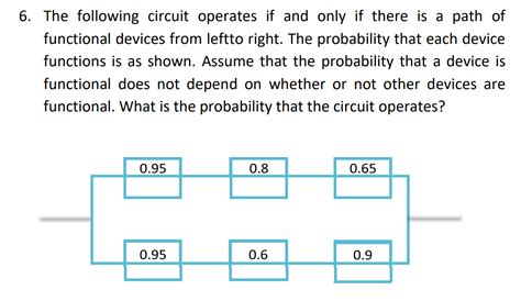 solved 6 the following circuit operates if and only if